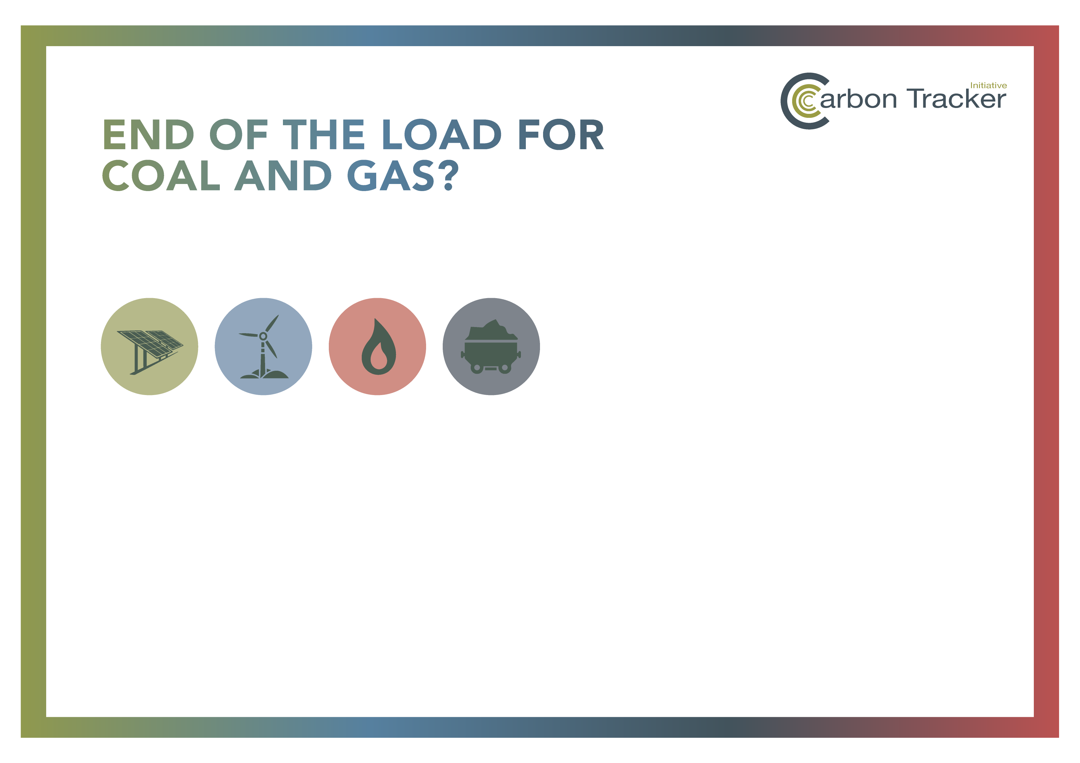 Renewable power is cheapest option today - Carbon Tracker Initiative
