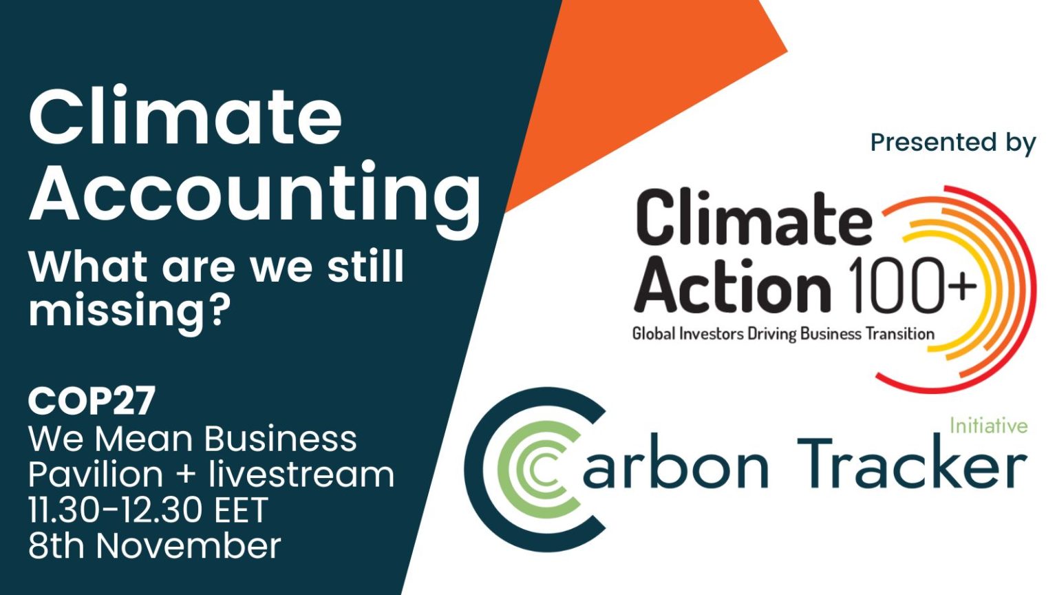 COP27: Accounting for Climate: What are we still missing? 2022 Dialogue ...