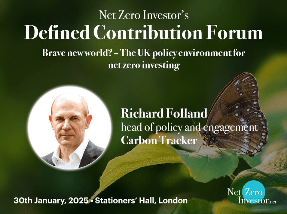 The Net Zero Investor DC Forum - Carbon Tracker Initiative